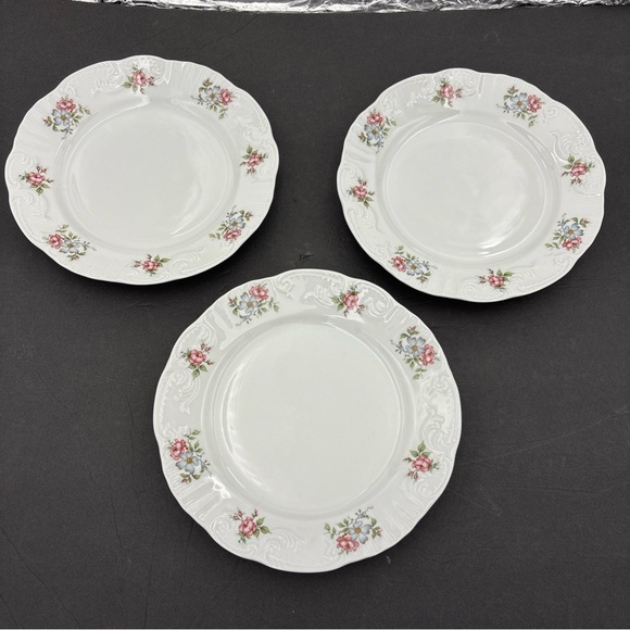 Princess House | Dining | Rose Garden Princess House Plate 3 Set 8 ...